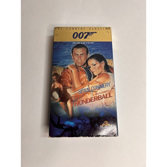 MGM | Media | Thunderball Vhs Movie James Bond Sean Connery 07 Ian Fleming Video Tape | Poshmark